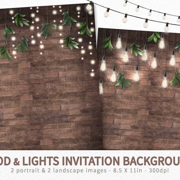 Hanging Light Invite - Etsy