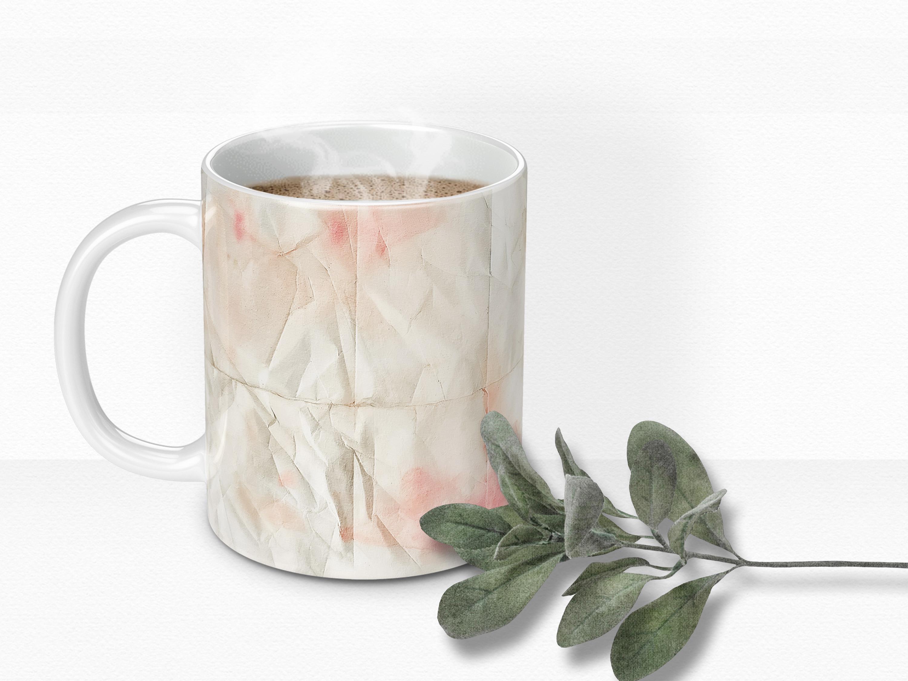 Soft Pink Stains – Light Blush Watermarks on Wrinkled Paper – Faded ...
