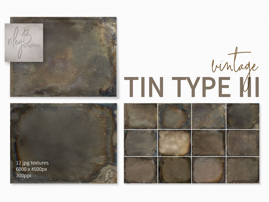 Vintage Tin Type III Textures Brown Tone Vintage Tin Types ...
