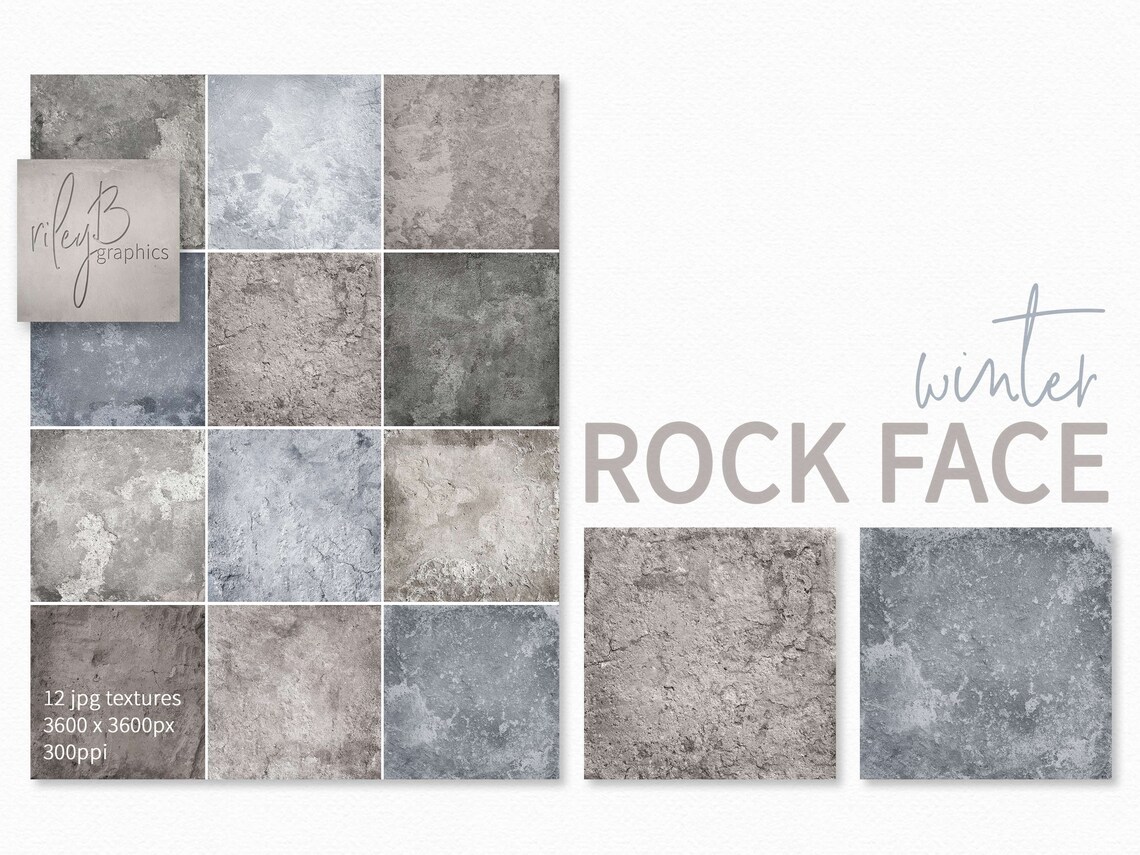 Winter Rock Face Textures Stone Texture Rock Surface - Etsy