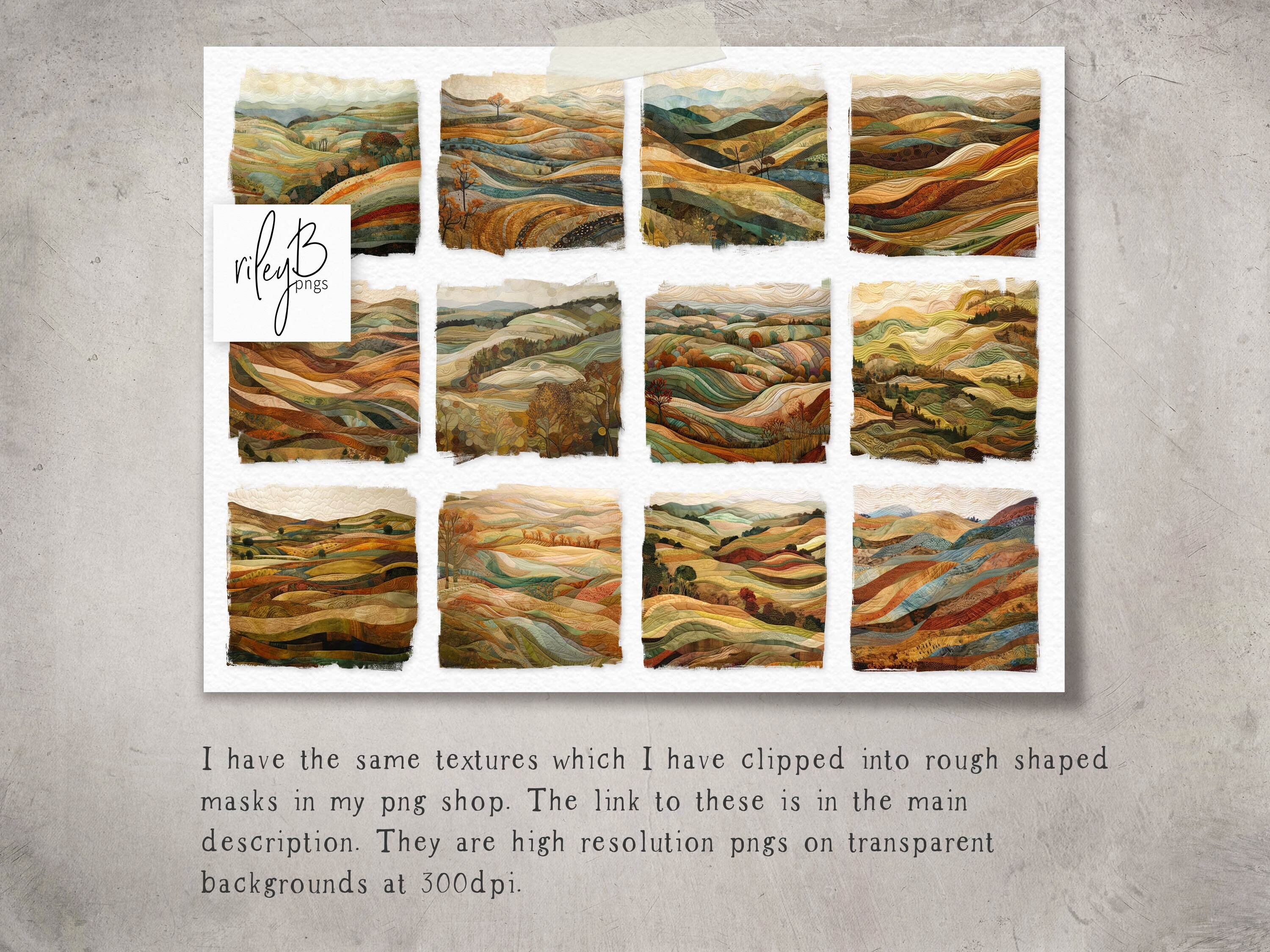 Quilted Autumn Landscapes – Patchwork Fall Hills Art – Cozy Textile ...