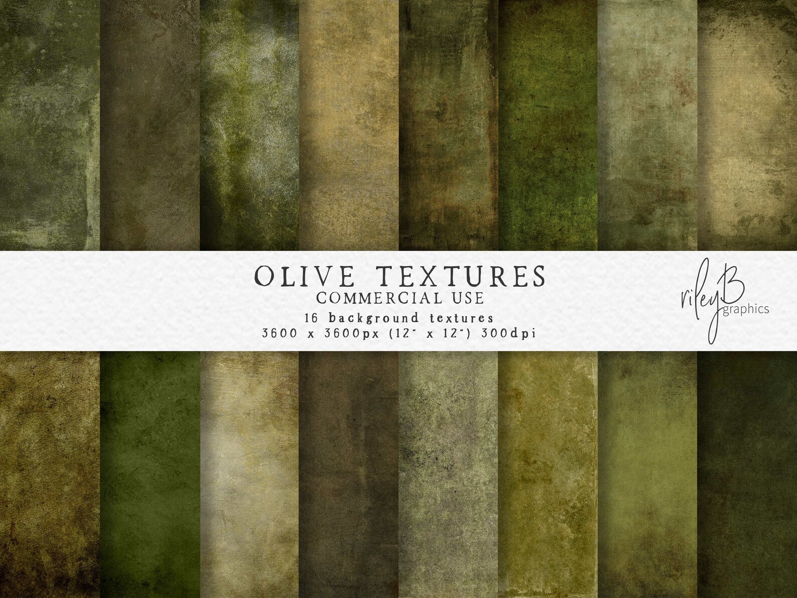 Olive Green Textures Olive Distressed Digital Paper Olive | Etsy