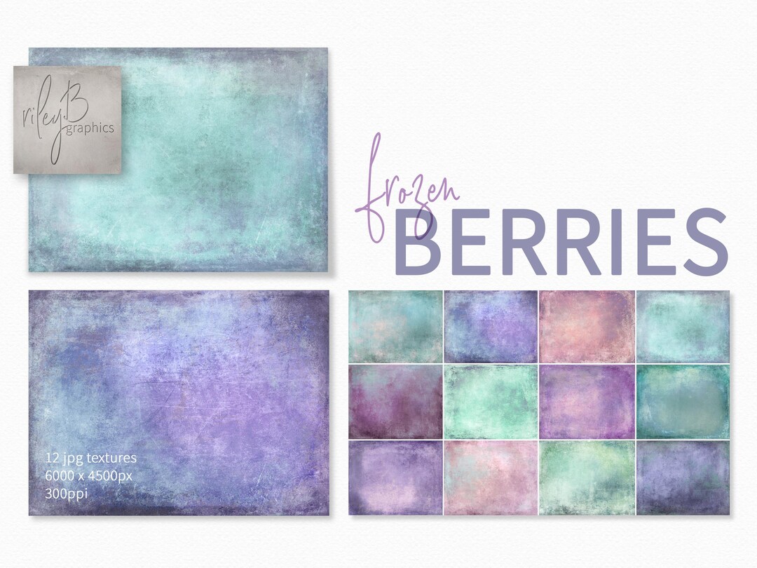 Frozen Berry Textures - Pastel Berry Color Palette - Soft Berry Color ...