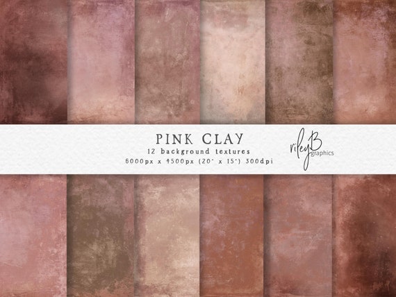Pink Clay Textures Grunge Pink Clay Textures Terracotta - Etsy