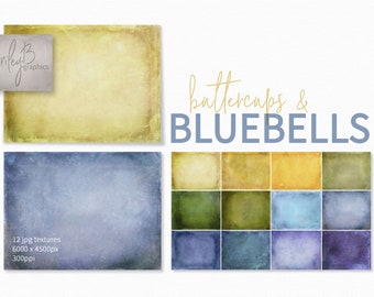 Buttercup and Bluebell Texture Pngs - Blue Yellow Colored Textured ...