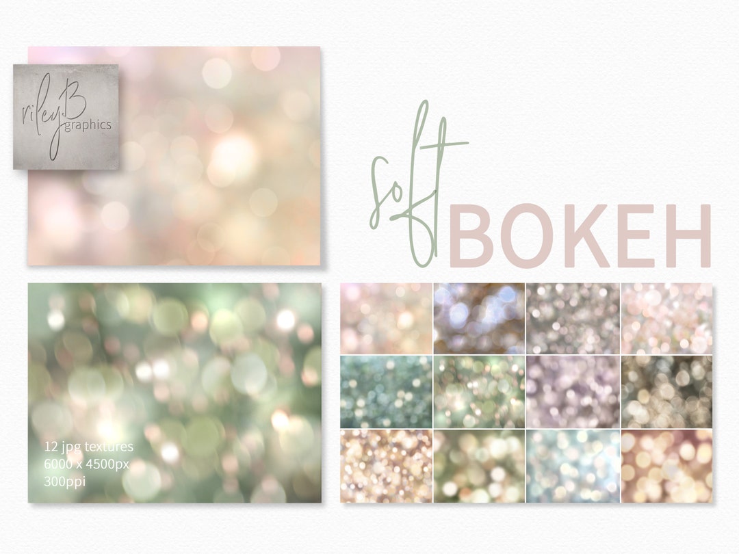 Soft Colored Bokeh Backgrounds - Pastel Bokeh Backgrounds - Light Bokeh Backdrop - Blurred Light ...