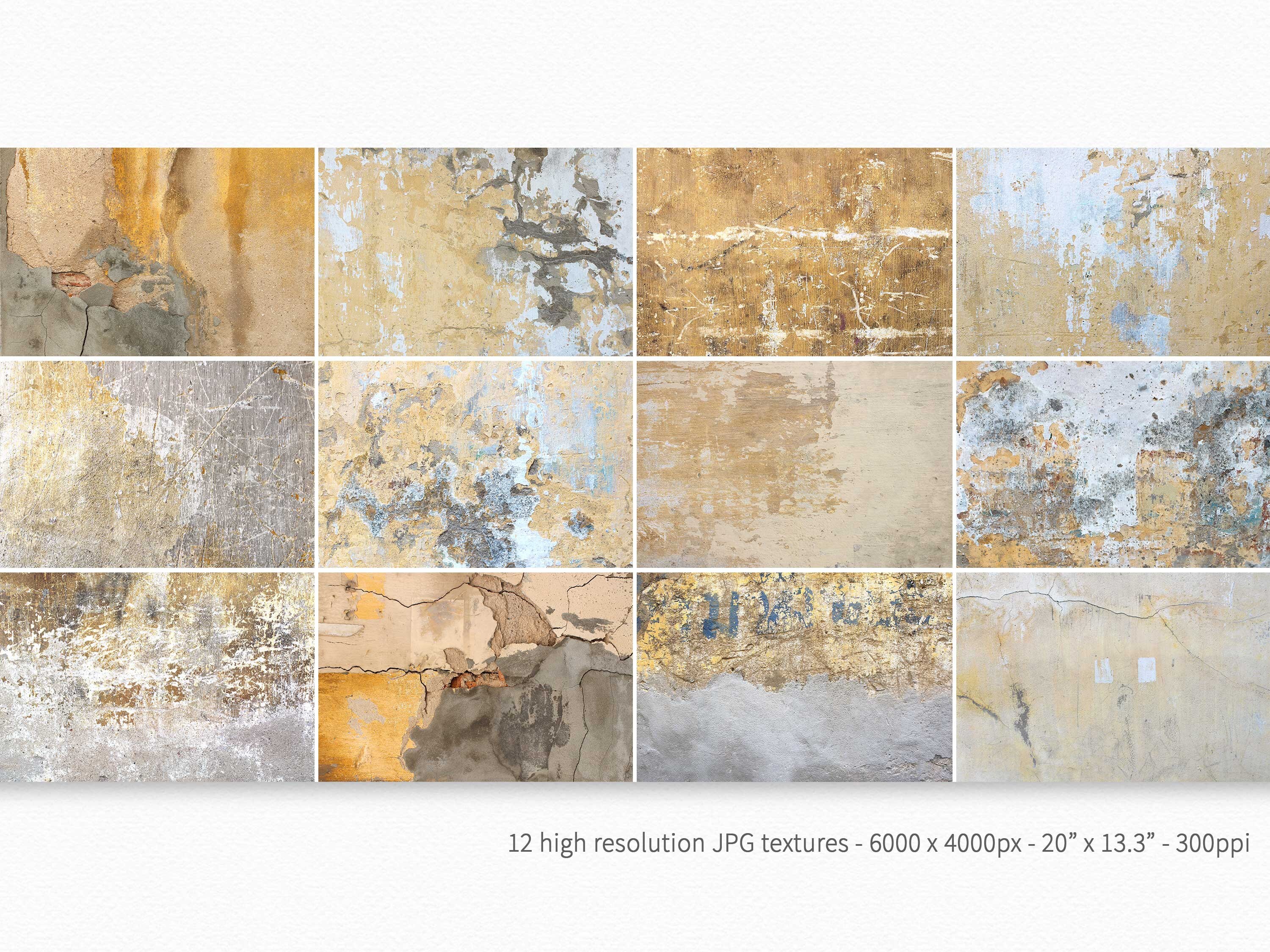 Ochre Textured Walls Vintage Plaster Wall Textures Yellow - Etsy