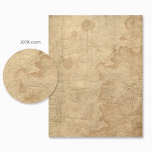 Vintage Stained Paper 1 - Aged Paper Textures - Grunge Creases and ...