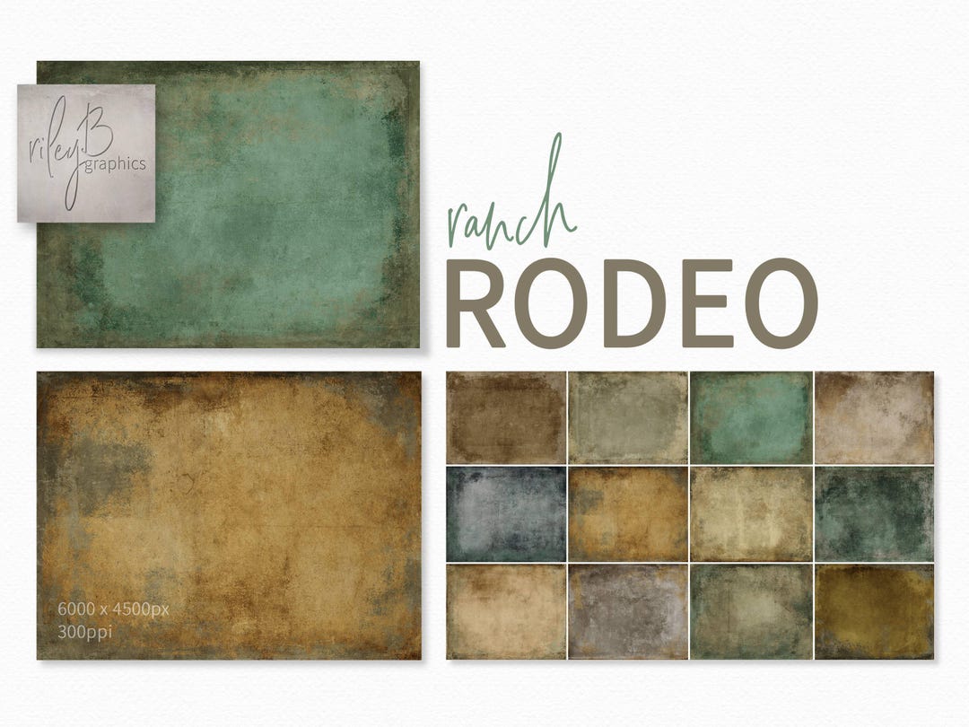 Ranch Rodeo - Worn Western Textures - Rustic Dusty Layers - Weathered ...