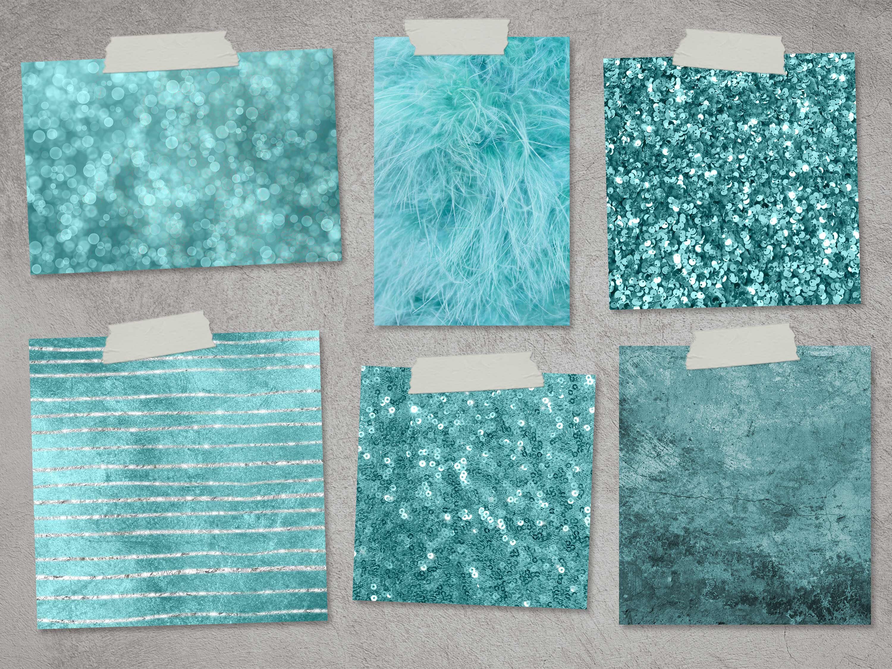 Aqua Textures Aqua Digital Papers Aqua Blue Scrapbooking - Etsy