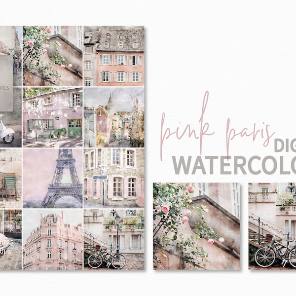 Paris Watercolor - Etsy