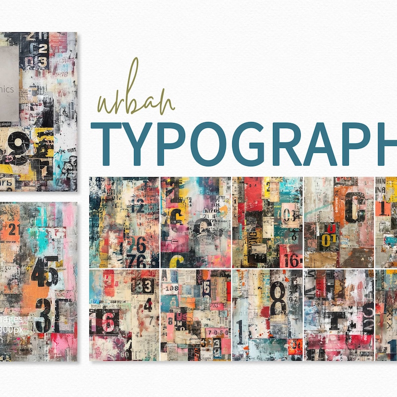 Poster Vintage Typography - Etsy