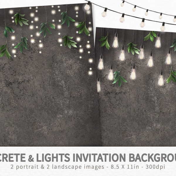 String Lights Invite - Etsy