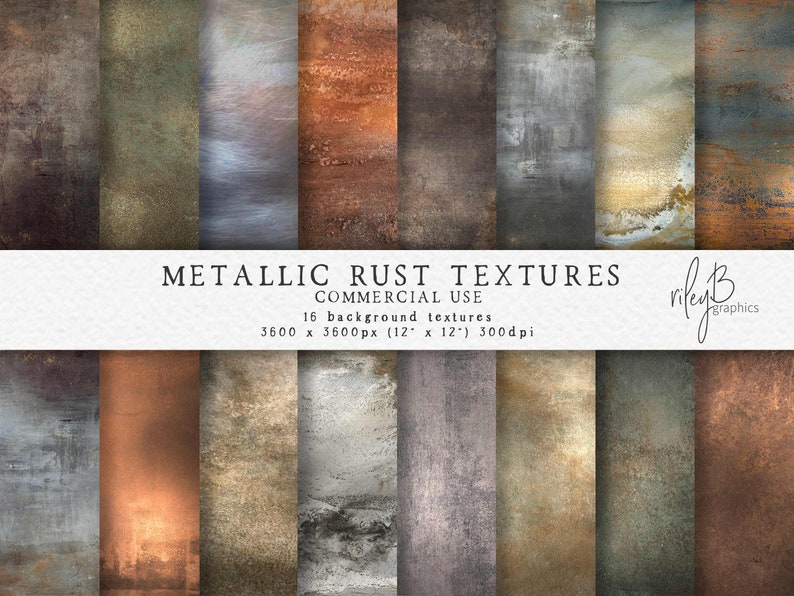 Metallic Rust Textures Metallic Backgrounds Rust - Etsy