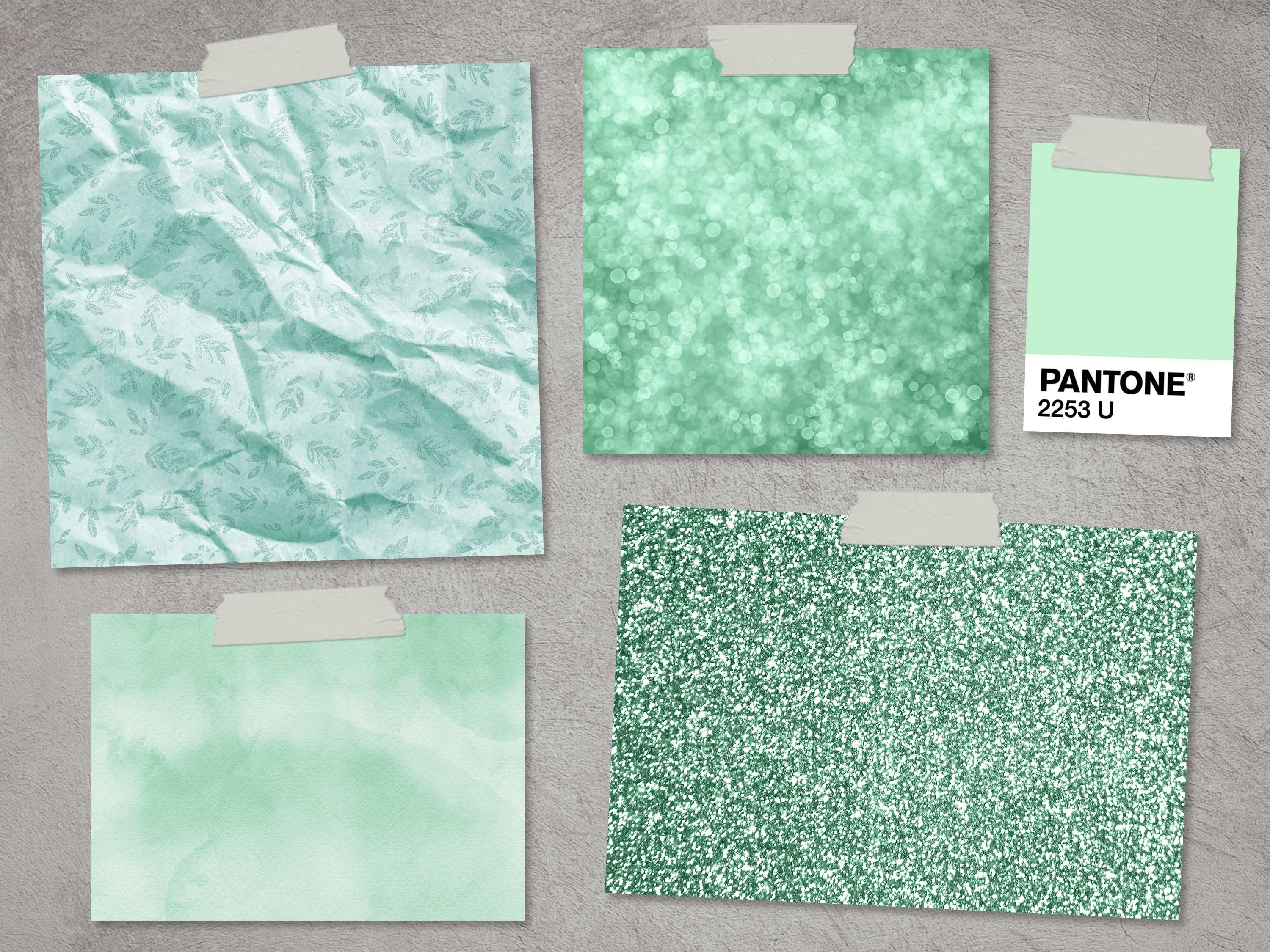 Mint Textures Mint Digital Papers Mint Green Scrapbooking - Etsy