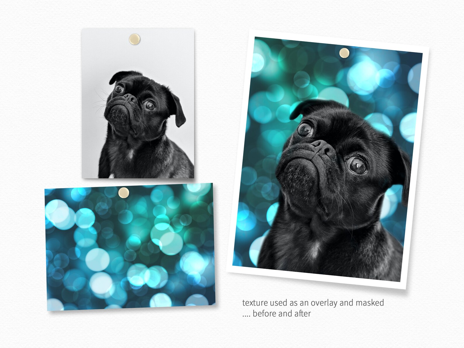 Ocean Bokeh – Aqua Blue Light Circles – Soft Blurred Sparkle Overlays ...