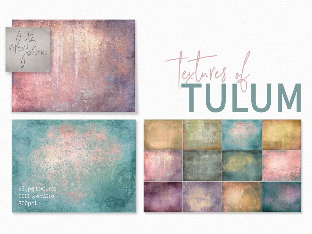 Textures of Tulum - Rainbow Color Textures - Mixed Color Overlays ...