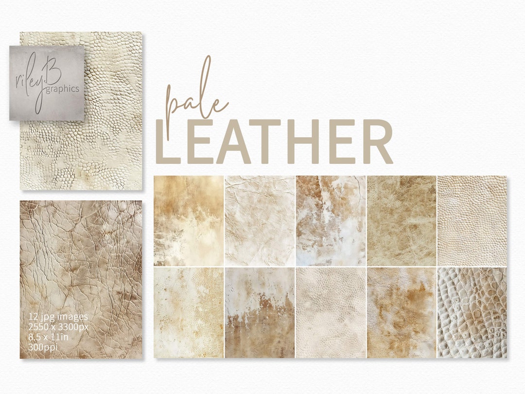Pale Leather - Neutral Textured Surfaces - Cracked and Distressed ...