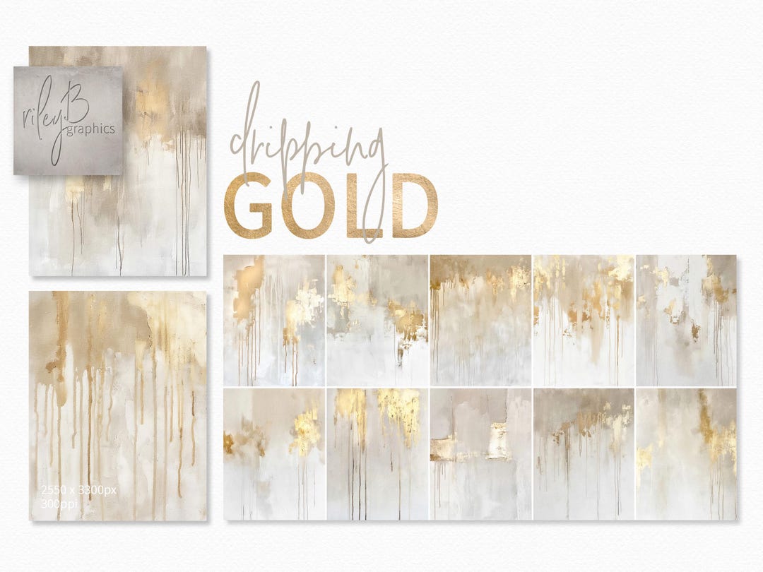 Dripping Gold - Gold Dripping Paint - Beige Gold Paint Textured ...