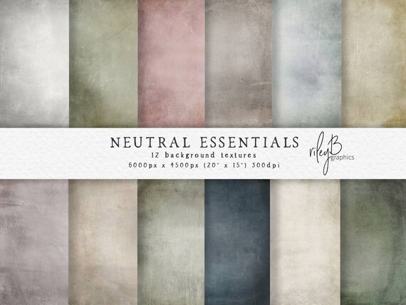 Neutral Essential Textures Neutral Colored Textured - Etsy
