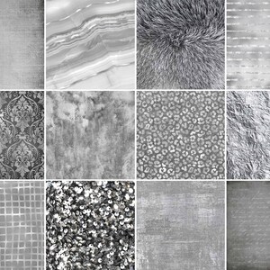 Silver Greys – Elegant Metallic Textures – Modern Grey Patterns ...