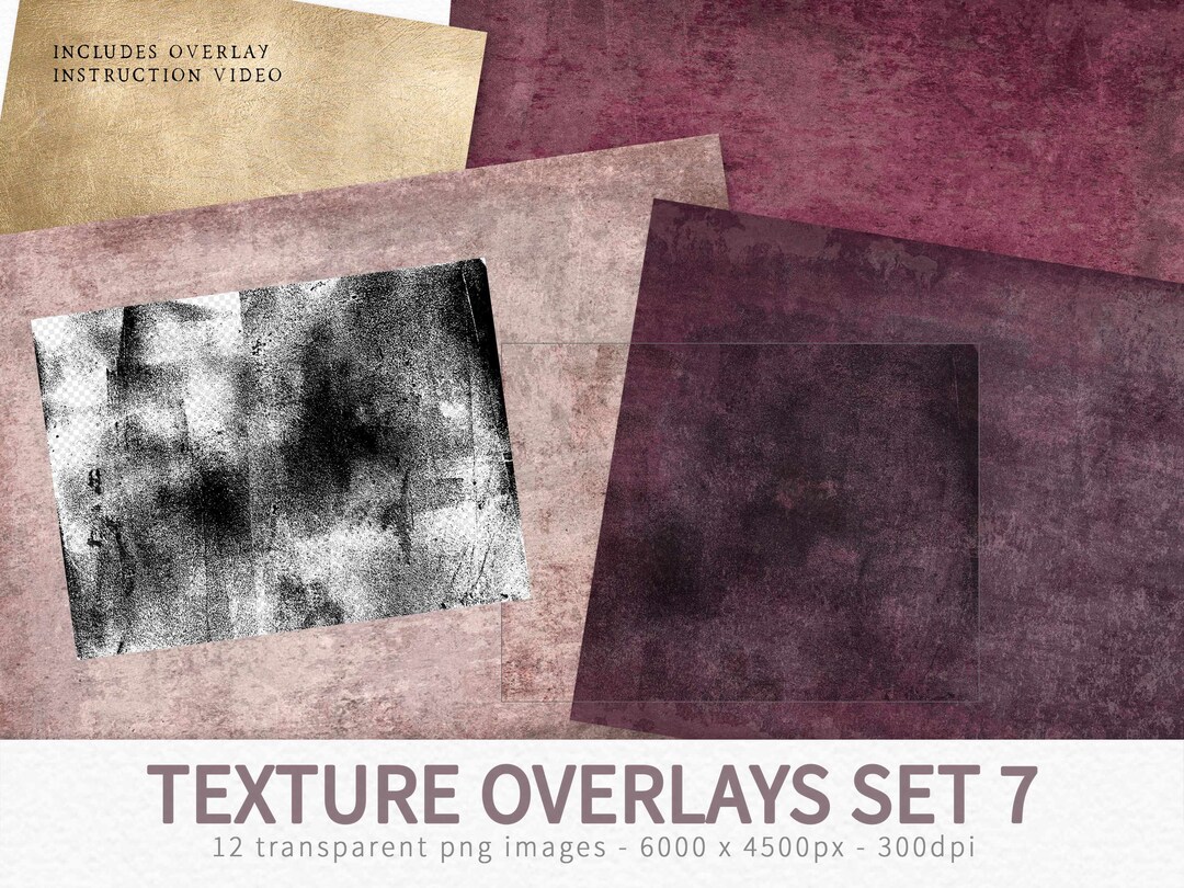 Texture Overlays Set 7 - Transparent Grunge Overlays - Texture Clipping ...