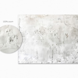 Impasto Canvas Textures – White Plaster Surfaces – Rough Brush Strokes ...