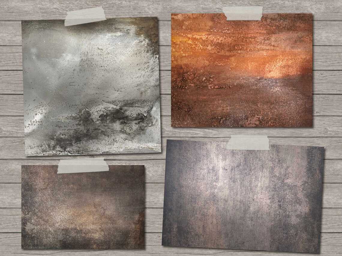 Metallic Rust Textures Metallic Backgrounds Rust - Etsy