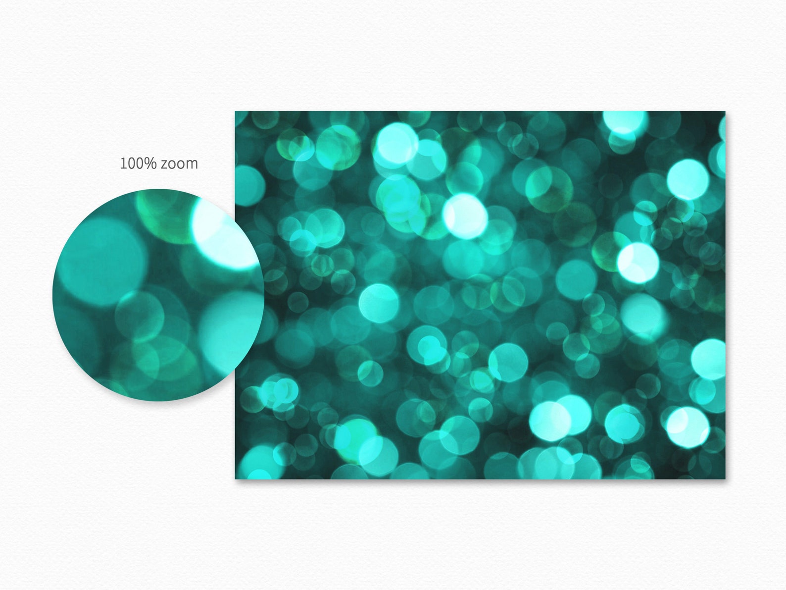 Ocean Bokeh – Aqua Blue Light Circles – Soft Blurred Sparkle Overlays ...