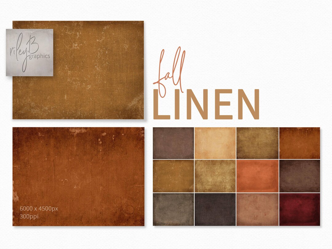 Fall Linen – Rustic Linen Texture Backgrounds – Warm Autumn Fabric ...