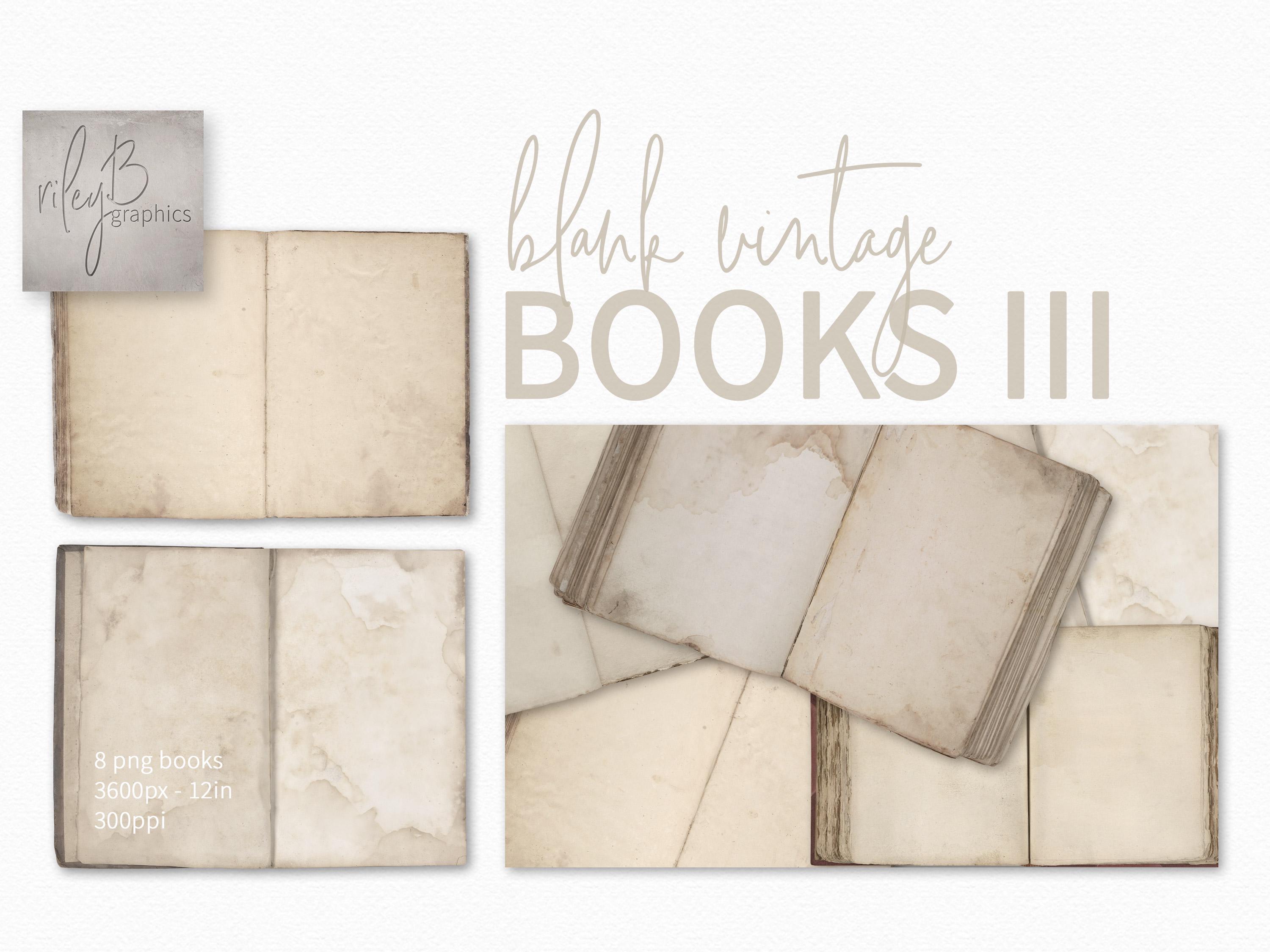 Vintage Blank Book Templates