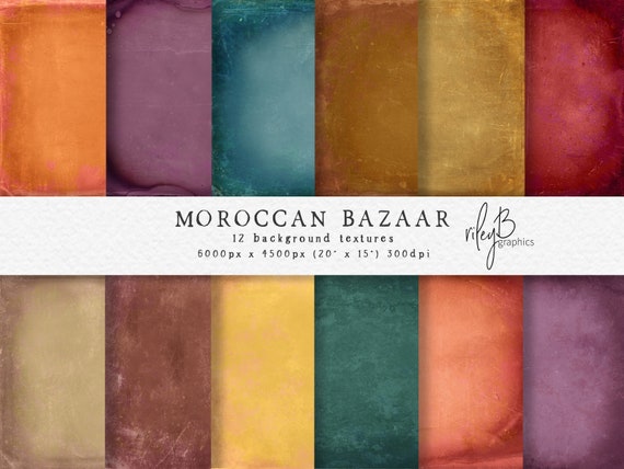 Moroccan Bazaar Textures Morocco Color Palette Marrakesh - Etsy
