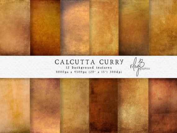 Calcutta Curry Textures Curry Colored Backgrounds Yellow - Etsy