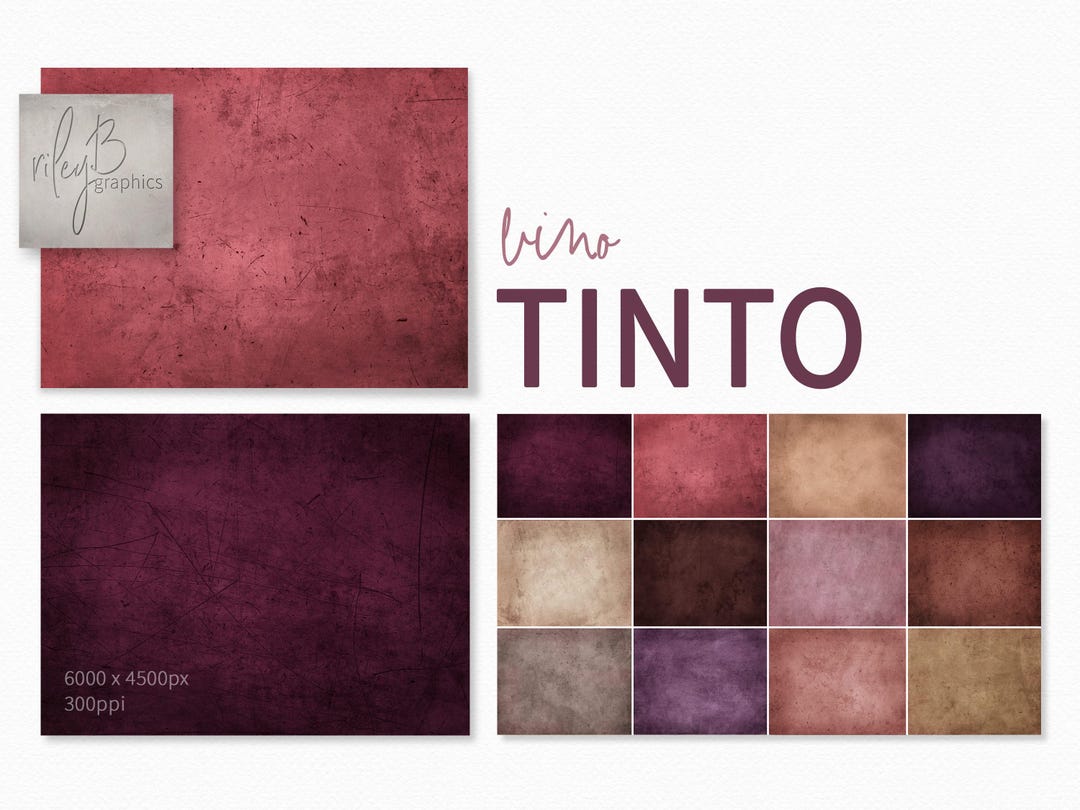 Vino Tinto – Deep Red and Wine Toned Textures – Rustic Burgundy ...