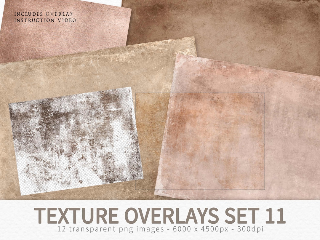 Texture Overlays Set 11 - Transparent Grunge Overlays - Texture ...