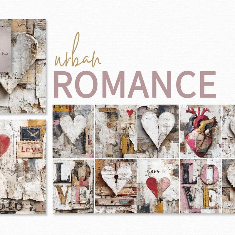 Textured Romance Cards - Etsy