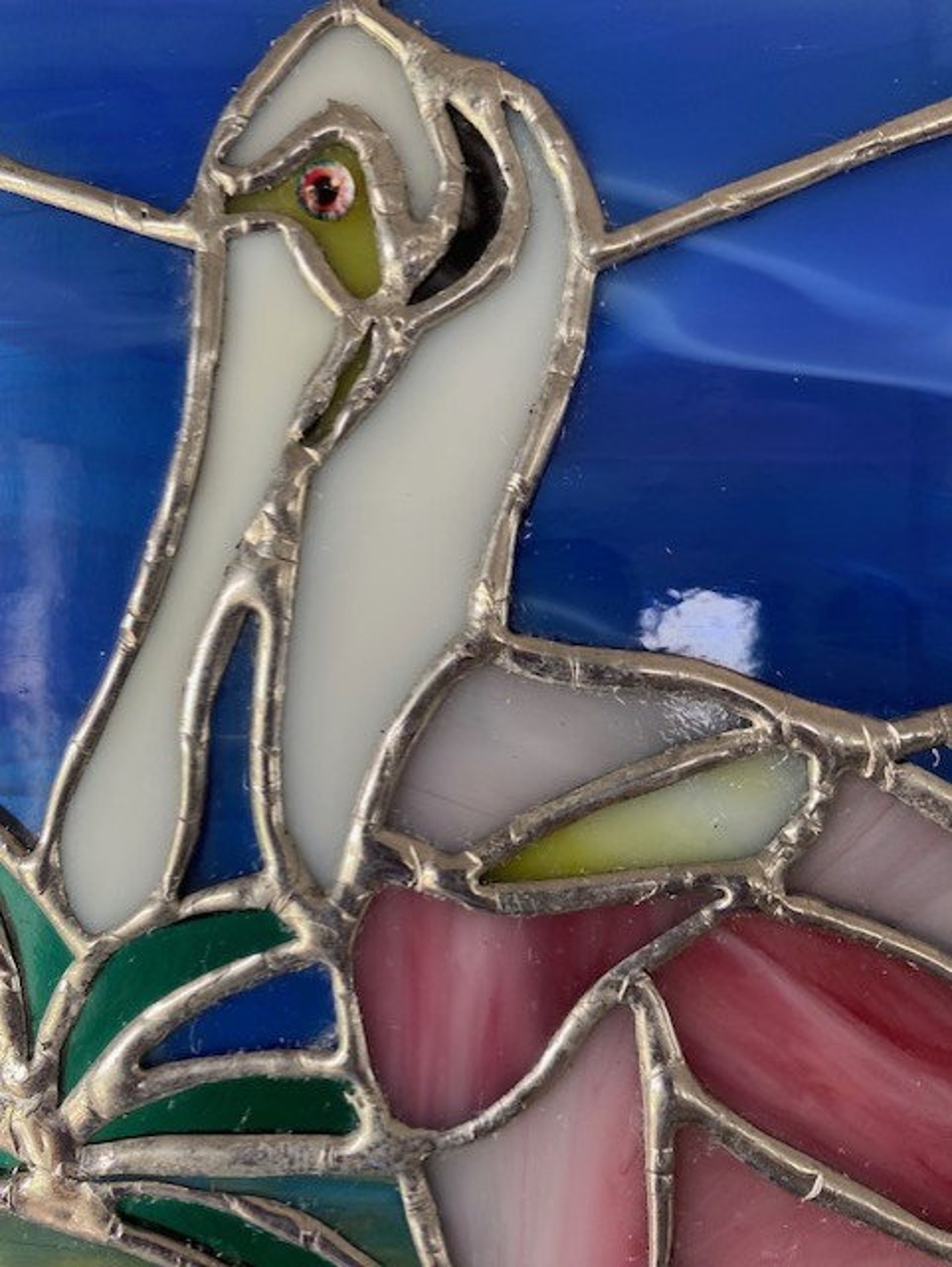 Stained Glass Rosetta Spoonbill Suncatcher Stunning Pink - Etsy