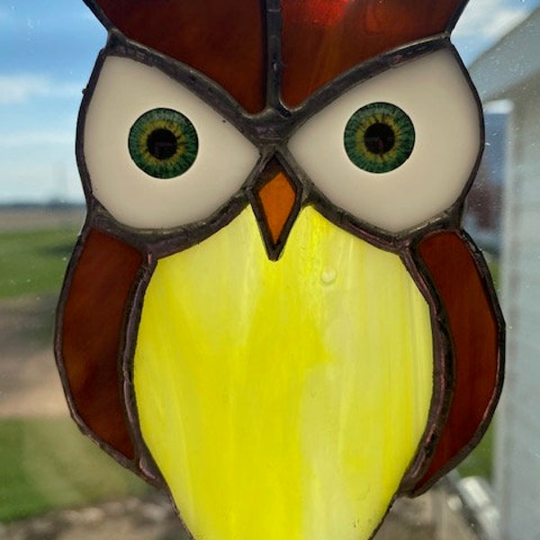 Owl Stained Glass Patterns - Etsy