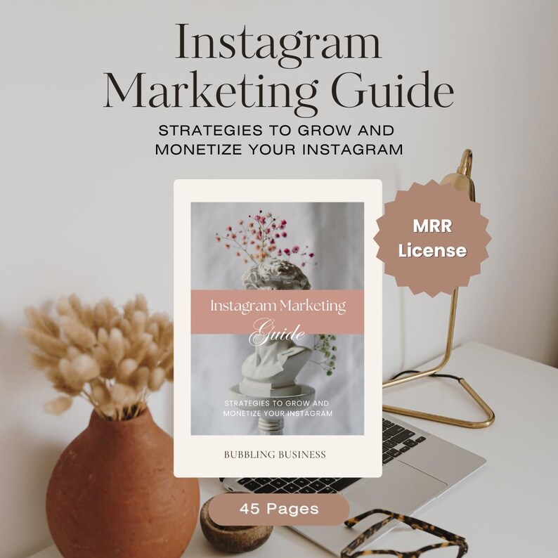 Instagram Marketing Guide MRR, How to Use Instagram for Business - Etsy