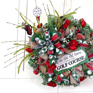 Golf Wreath for Front Door, Spring Wreath, Summer Wreath, Sports Wreath ...