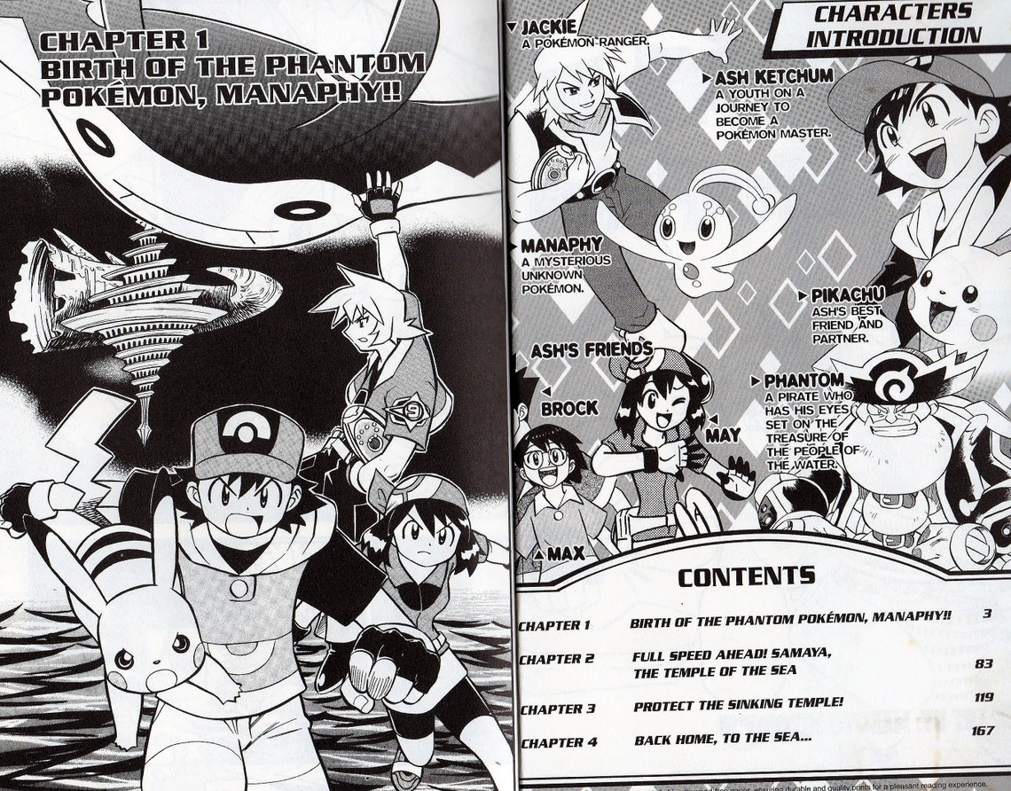Pokémon Ranger and the Temple of the Sea Manga Used Movie - Etsy