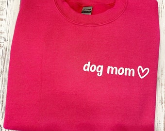 Pink Dog Mom Sweatshirt - Etsy
