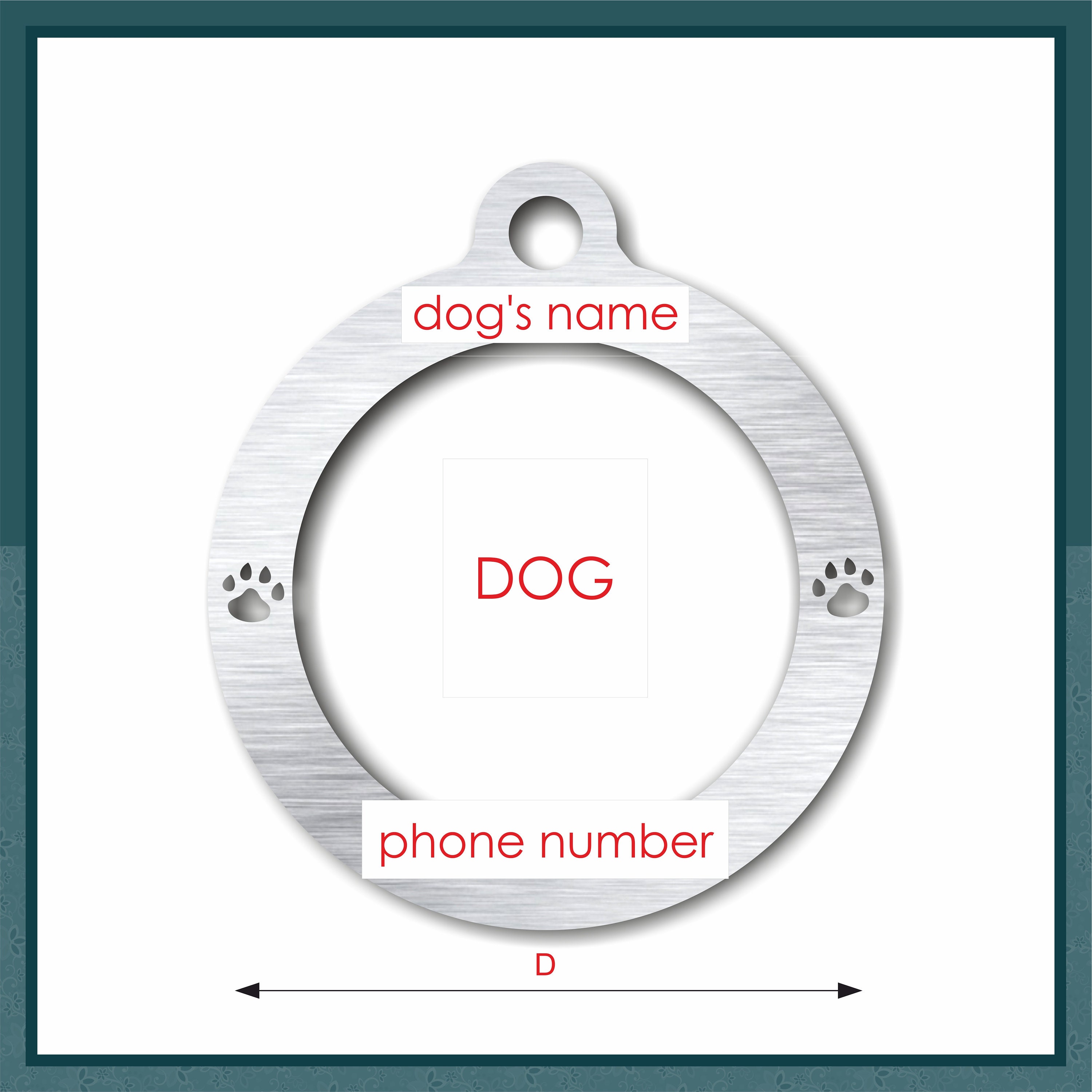 Personalized American Bully Dog Tag: Engraved Stainless Steel Pet ID - Etsy