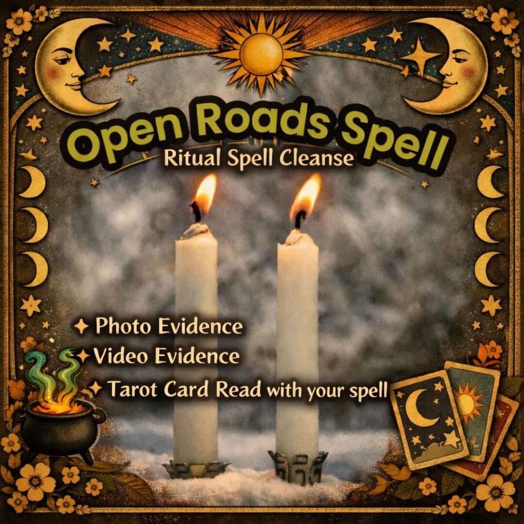 Open Roads Spell - Remove Any Obstacles - 24 Hr Delivery - Etsy