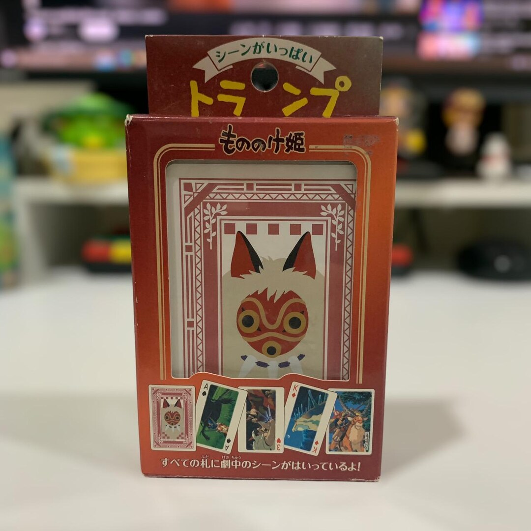 Vintage1988s Princess Mononoke - Studio Ghibli Playing Card Deck - Etsy