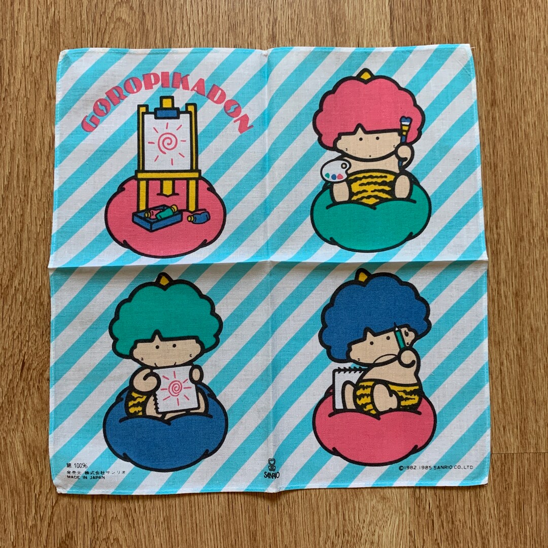 Vintage Goropikadon Sanrio Handkerchief 904 - Etsy