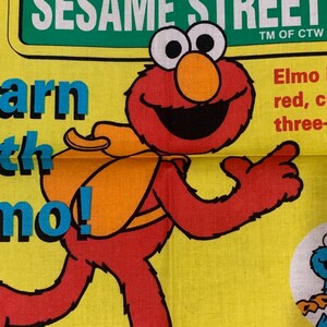 Vintage Elmo Sesame Street Handkerchief 1279 - Etsy