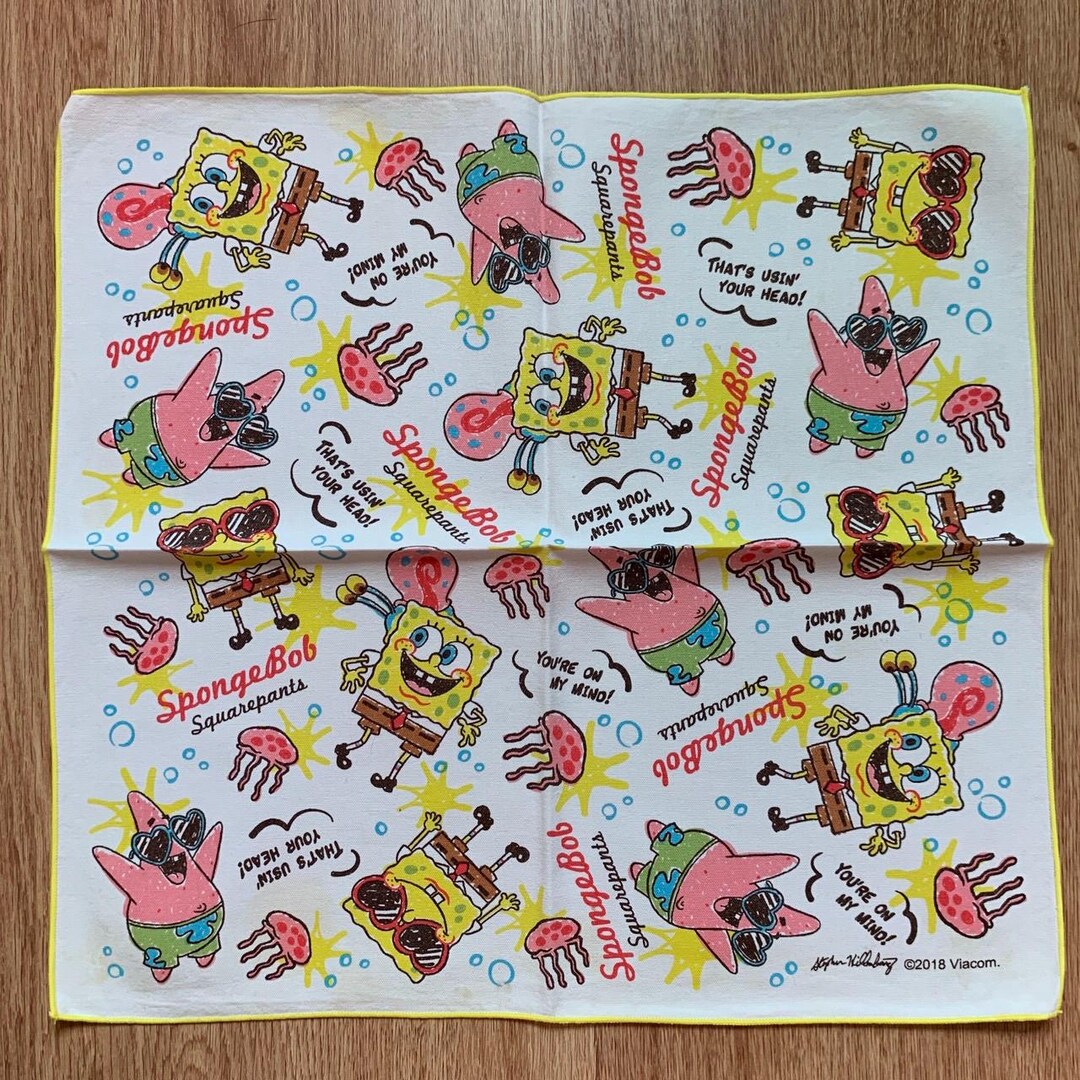Spongebob Squarepants Handkerchief 1636 - Etsy