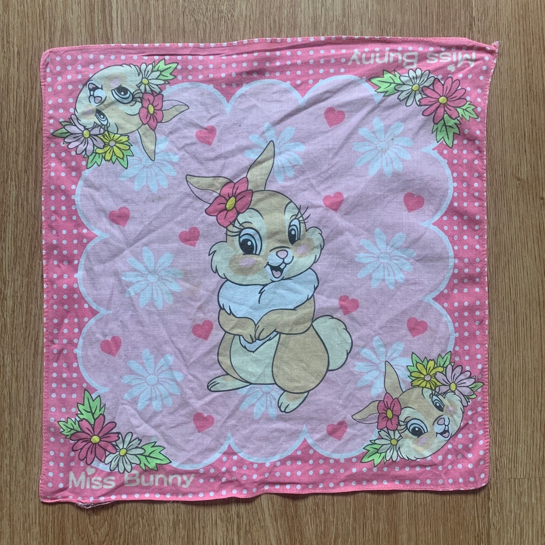 Vintage Miss Bunny Disney Handkerchief 683 - Etsy