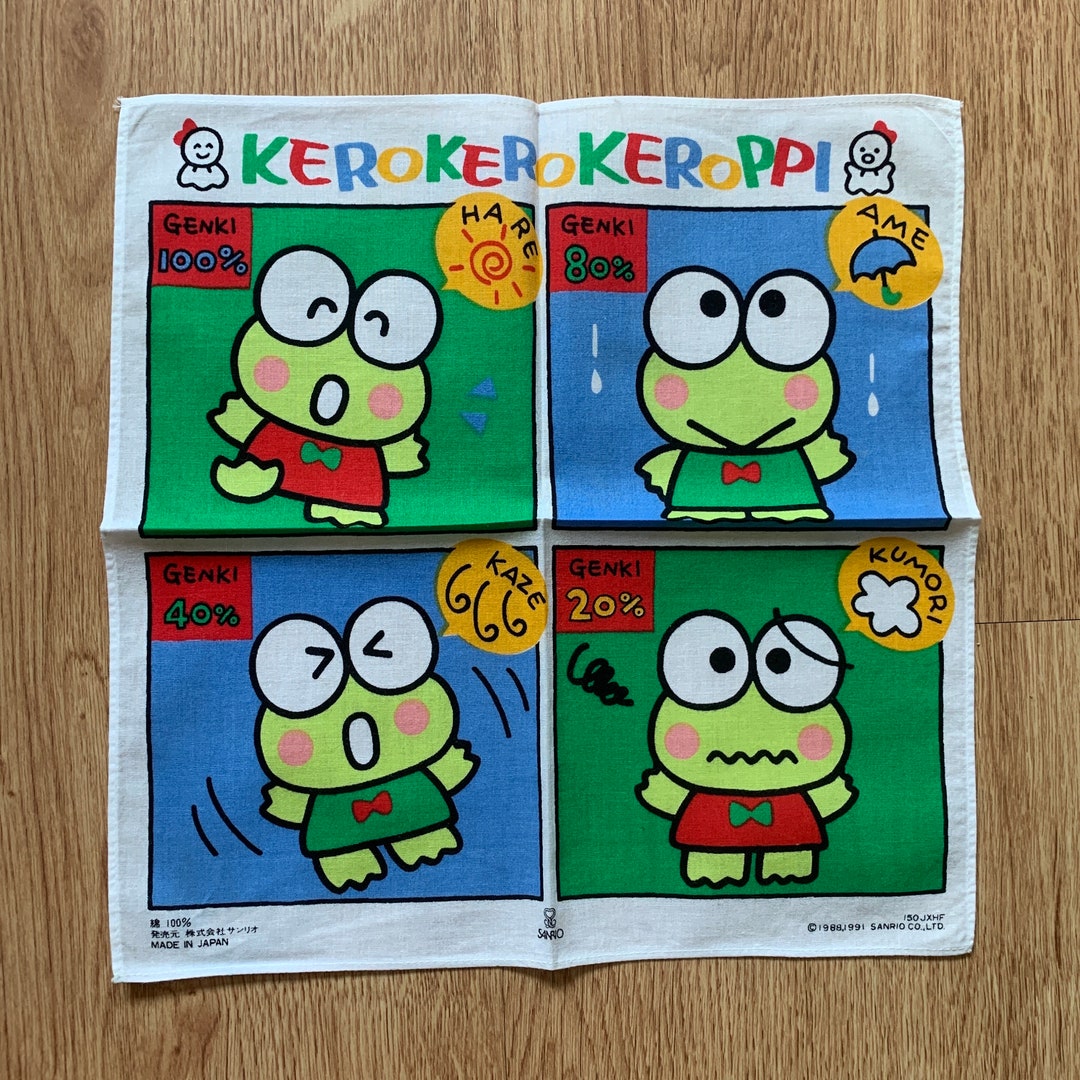 Vintage Keropi Sanrio Handkerchief 935 - Etsy